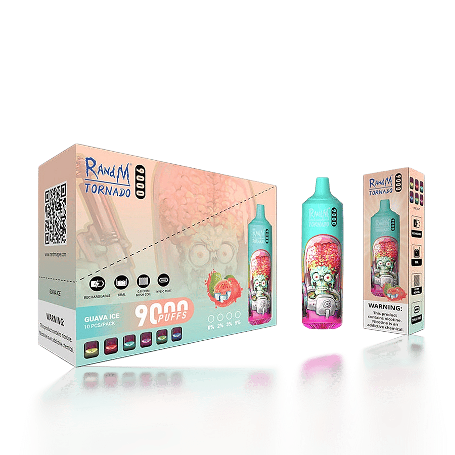RandM Tornado 9000 9k Puffs Disposable Vape 2% 5% Nicotine 43 Tastes ...
