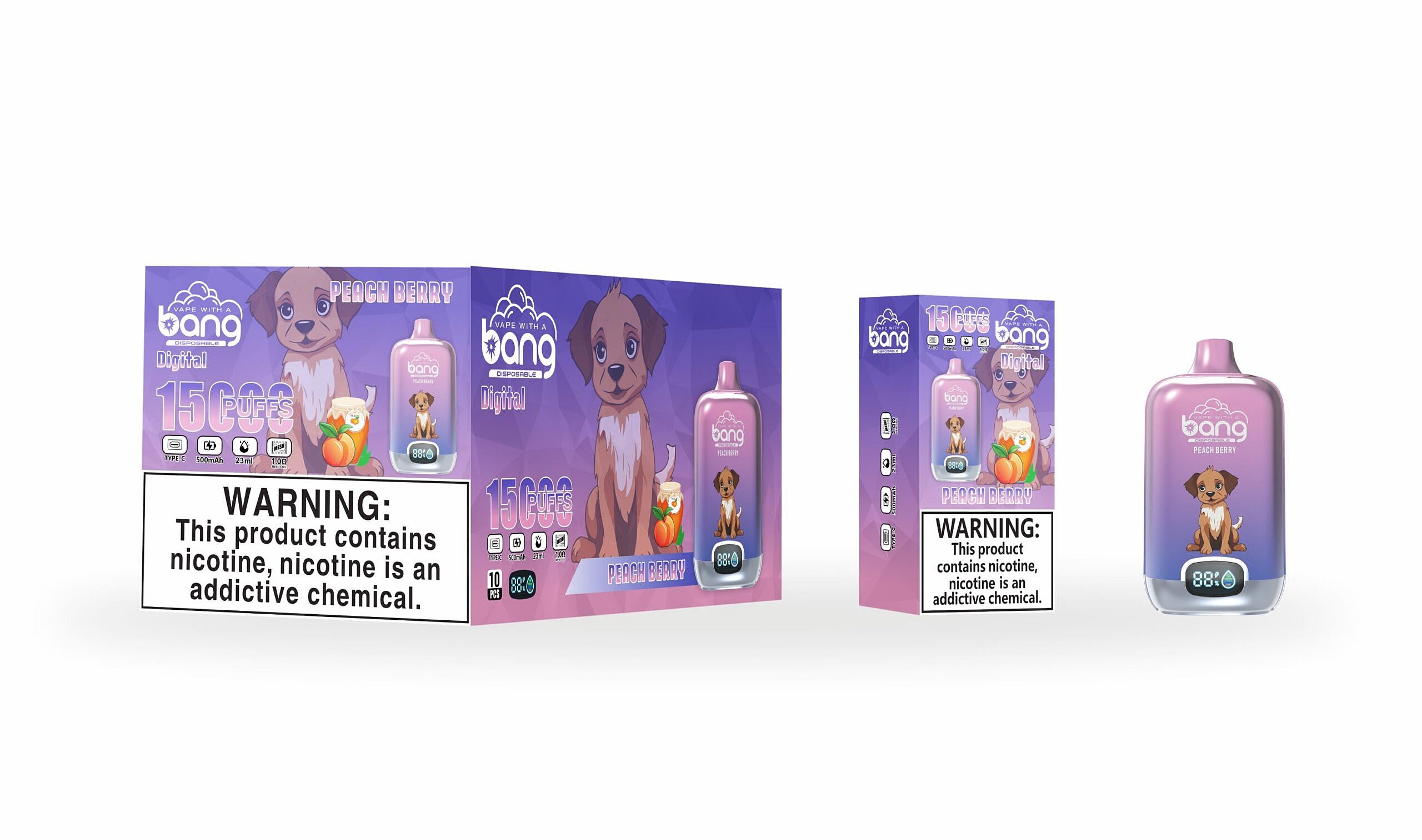 Bang Digital Box 15000 15k Puffs LED Pover Display Wholesale Original ...