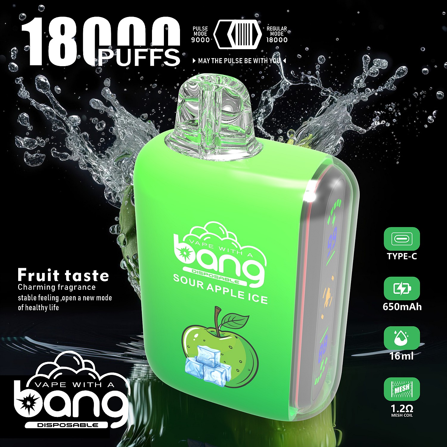 Bang Rocket 18000 18k Puffs Disposable Vape 0% 2% 3% 5% Nicotine 12 ...