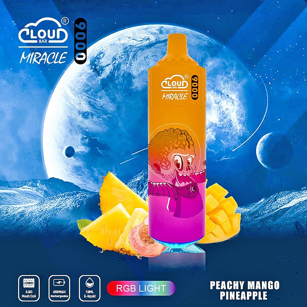 Vape desechable Cloud Bar 9k 9000 Puffs 2% 3% 5% Nicotina 12 sabores ...