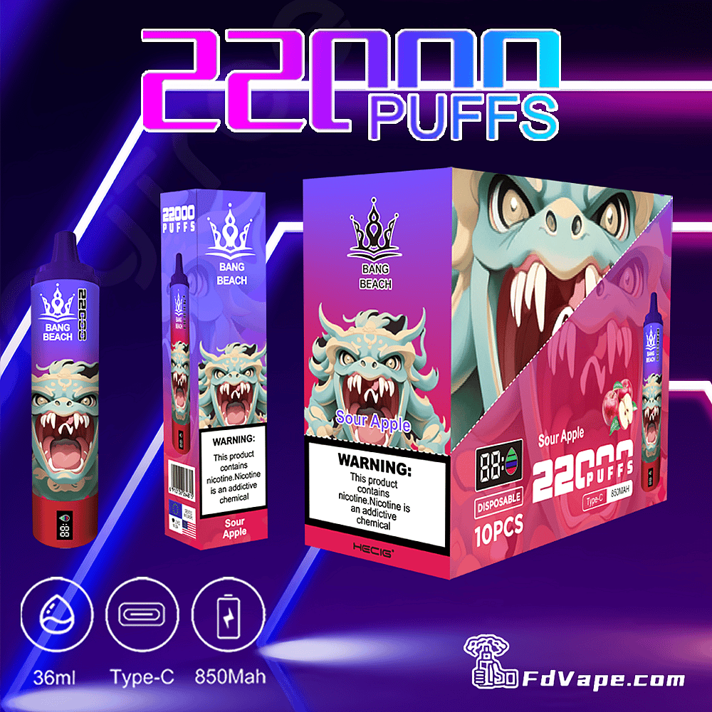 Bang 22000 22k Puffs Disposable Vape Many Nicotine Tastes Rechargeable ...