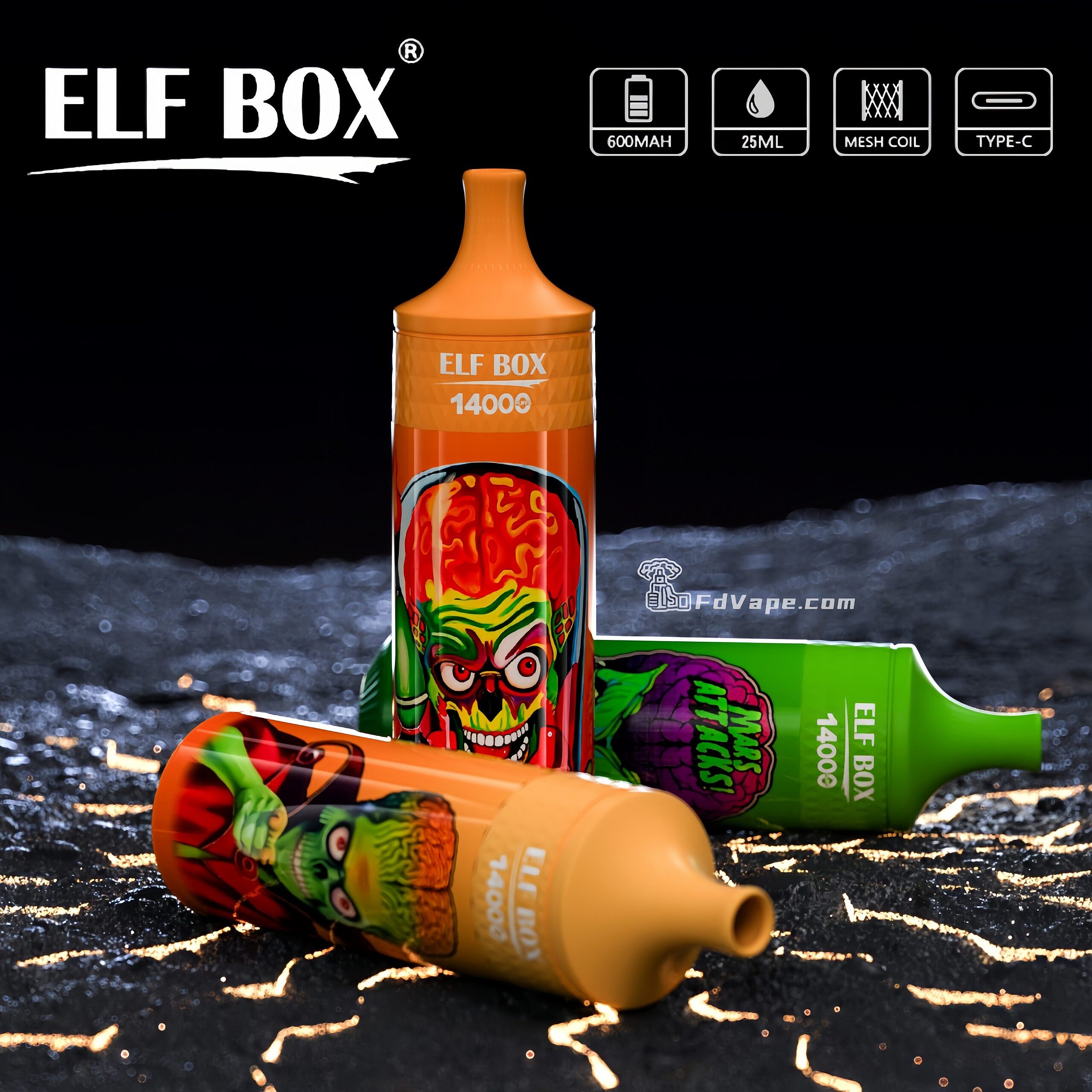 ELF BOX RGB 14000 Pro 14k Puffs Vape desechable Muchos sabores de ...