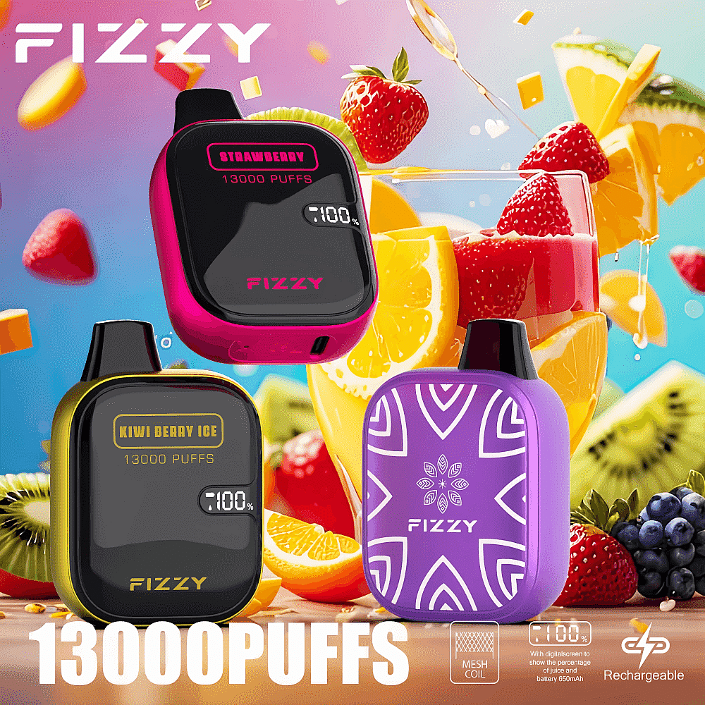 Fizzy Boom 13k 13000 Puffs Vape Pen desechable 2% 5% Nicotina 12 sabores Pantalla LED Fábrica ...