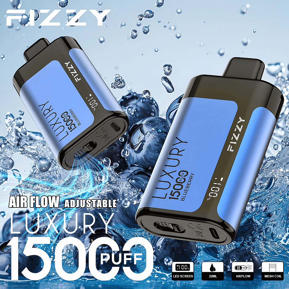 Fizzy Luxury 15k 15000 Puffs Disposable Vape Pen 2% 5% Nicotine ...
