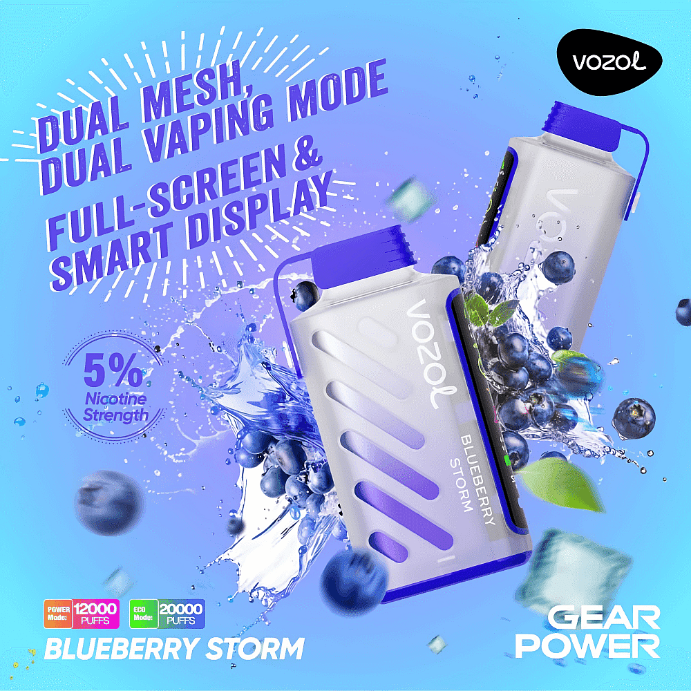 VOZOL Gear Power 20k 20000 Puffs Dual Mode Wegwerp Vape 5% Nicotine ...