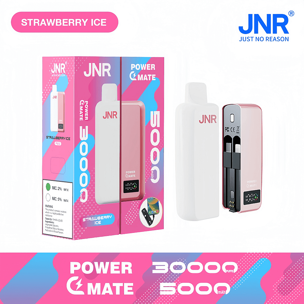 JNR Power Mate 30000 30k Puffs Vape jetable 2% Nicotine 10 goûts Écran ...