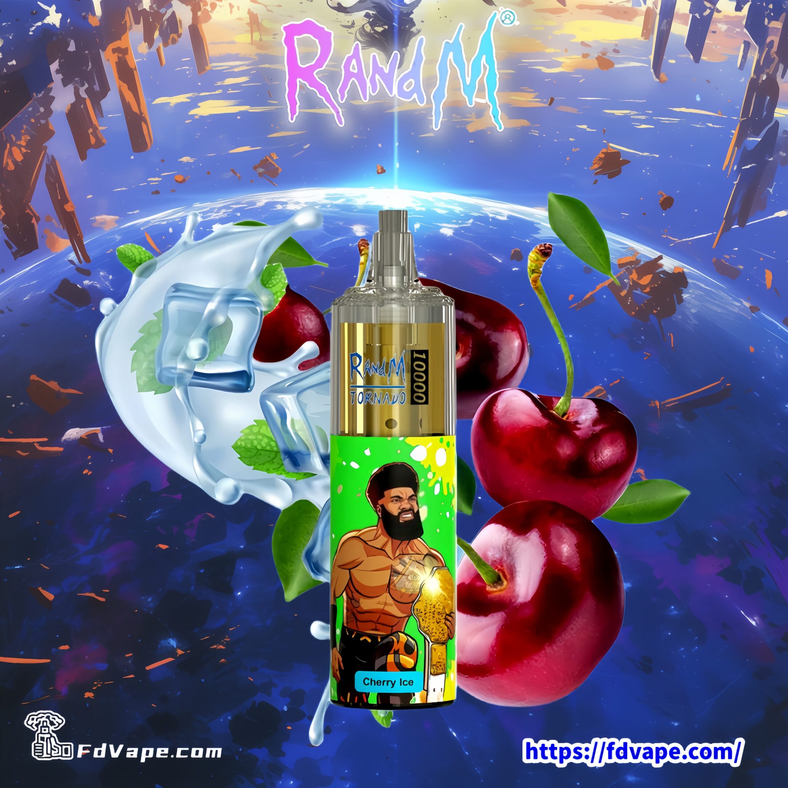 RandM Tornado 10000 10k Puffs Disposable Vape 2% 5% Nicotine 24 Tastes ...