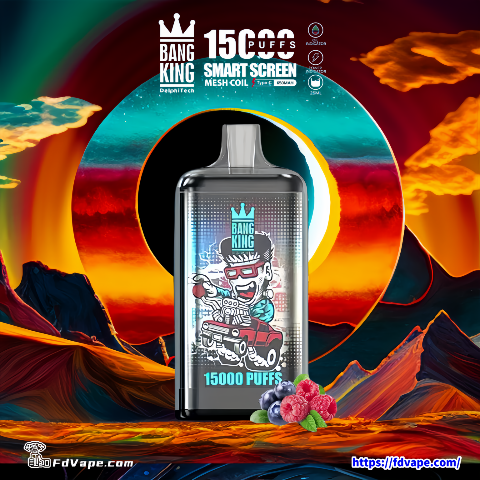 Bang King 30000 30k sbuffi doppio gusto Vape usa e getta 0% 2% 3% 5% ...