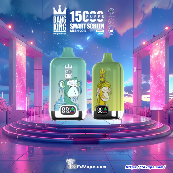 Bang King 30000 30k Puffs Vape desechable de doble sabor 0% 2% 3% 5% ...
