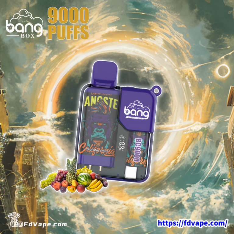 Bang Box 9000 9k Puffs Disposable Vape 0% 2% 3% 5% Nicotine 10 Tastes ...