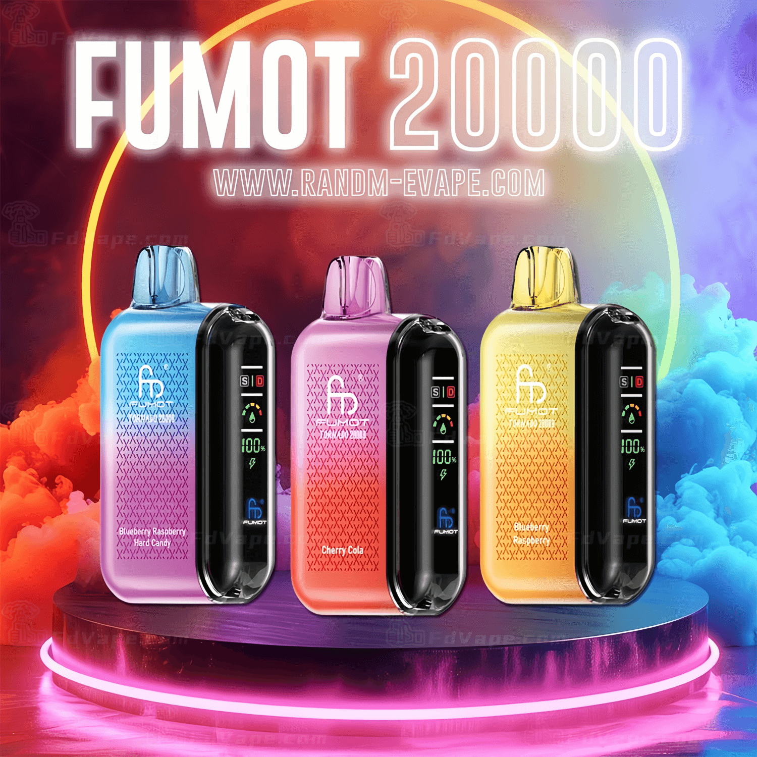 RandM Tornado 20k 20000 Puffs 3D Curved Screen Desechable Vape 2% 5% ...
