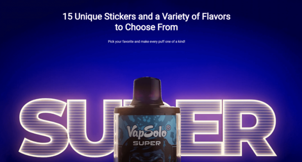 VapSolo Super 15000 15K Puffs Disposable Vape 2% 5% Nicotine 15Smaken ...