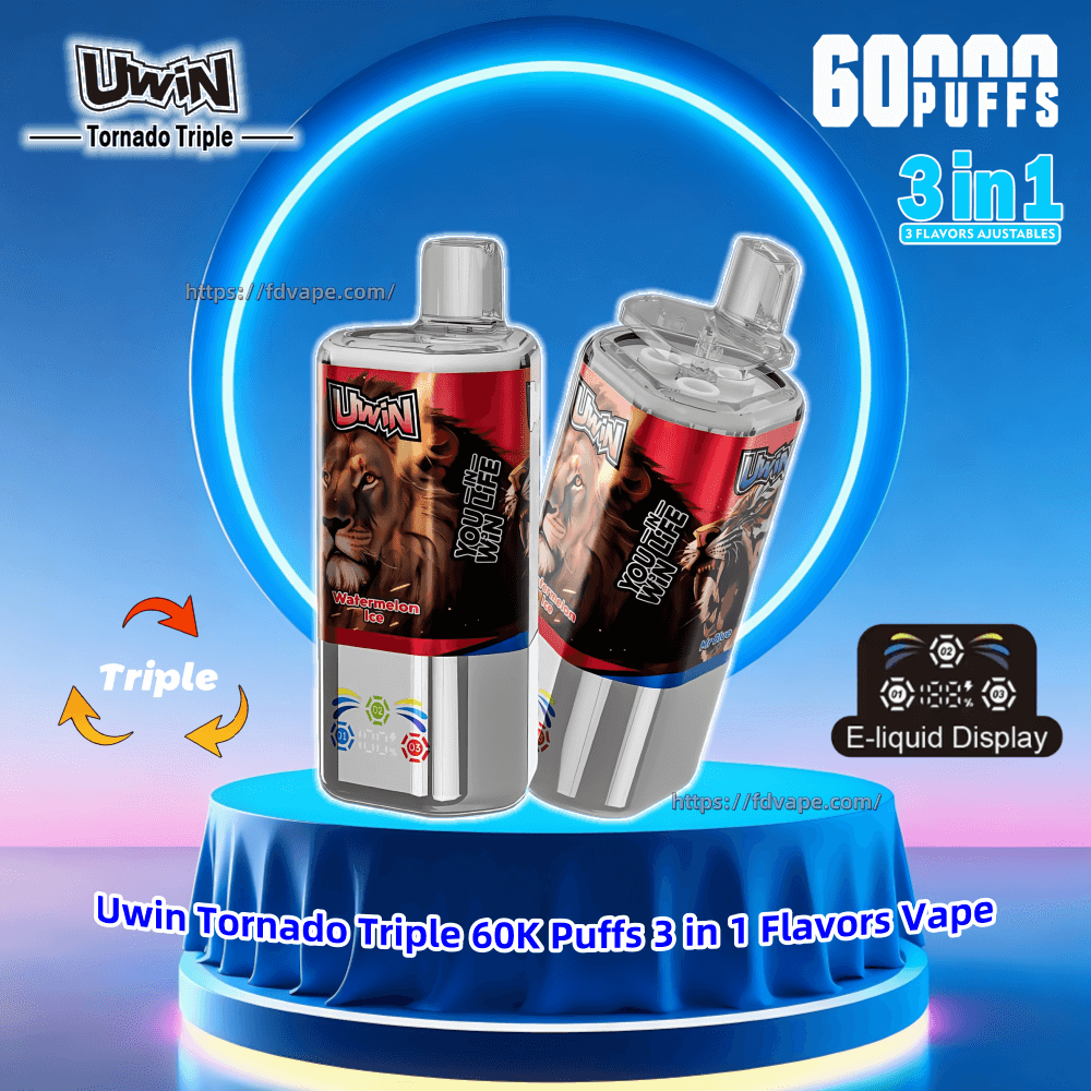 Uwin Tornado Triple 60000 60K Puffs Vape desechable Vape 3 en 1 Sabores ...